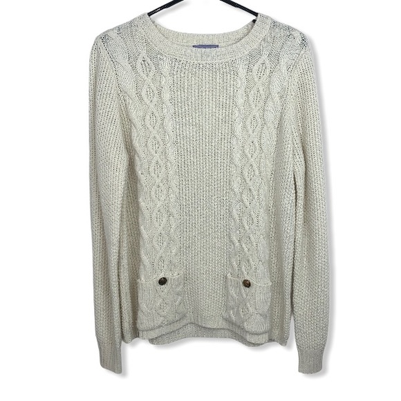 Laura Scott | Sweaters | Laura Scott Cream Sweater | Poshmark
